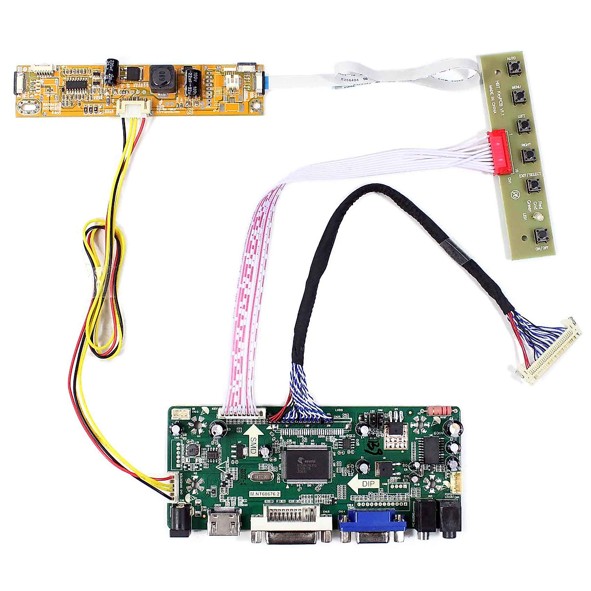 VSDISPLAY HD-MI VGA DVI LCD Controller Board Fit for 23.6 inch 1920x1080 LCD: V236H1 LE2 V236H1 LE4 M236H3 LA2 M236H3 LA3