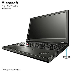 Lenovo ThinkPad T540P 15 Inch, Notebook Intel Core I5-4200M up to 3.1G,DVD,8G RAM,500G HDD,USB 3.0,VGA,Mini DP Port,Win 10 Pro 64 Bit,Multi-Language Support English/Spanish (Renewed)
