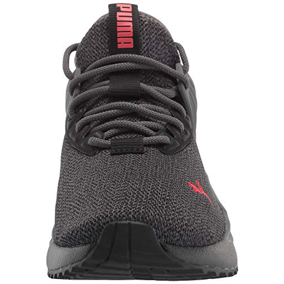 PUMA mens Puma Men's Pacer Future Sneaker, Castlerock-puma Black-high Risk Red, 11.5 US