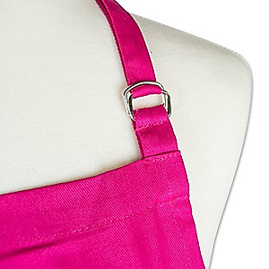 DII Everyday Basic Kitchen Collection, Chef Apron, Neon Pink