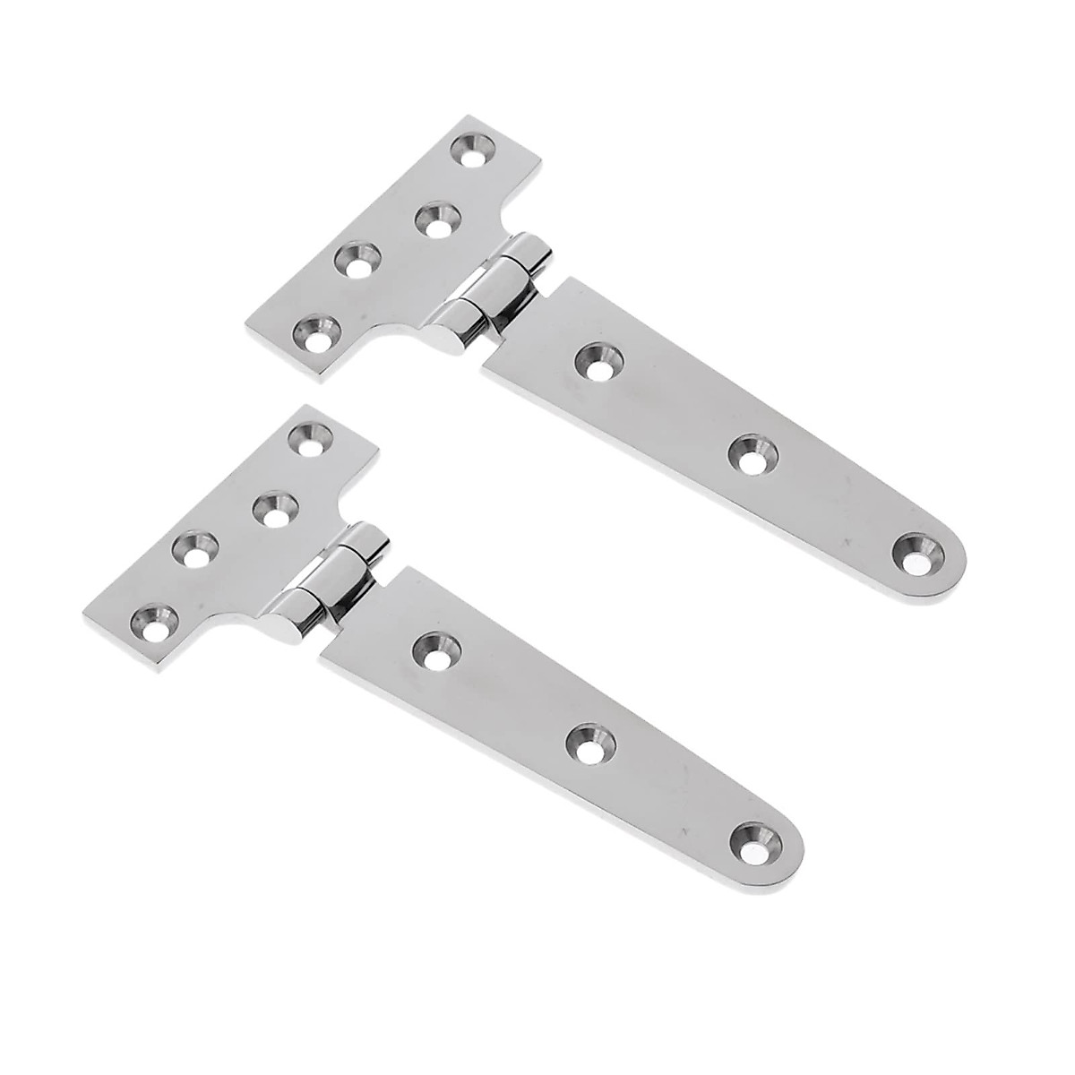 ECOLFE Internal Door Hinges,gate Hinges, 2pcs T Hinges, Thicker Hinges, Heavy Duty Hinges for Wooden Fences, Sheds, Wooden Boxes, Garden Cabins, Warehouse Doors