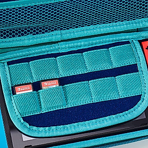 Numskull Spongebob Squarepants Attack Mode Hard Shell Travel Case for Nintendo Switch and OLED Model Console - Fits 10 Games and Switch Accessories