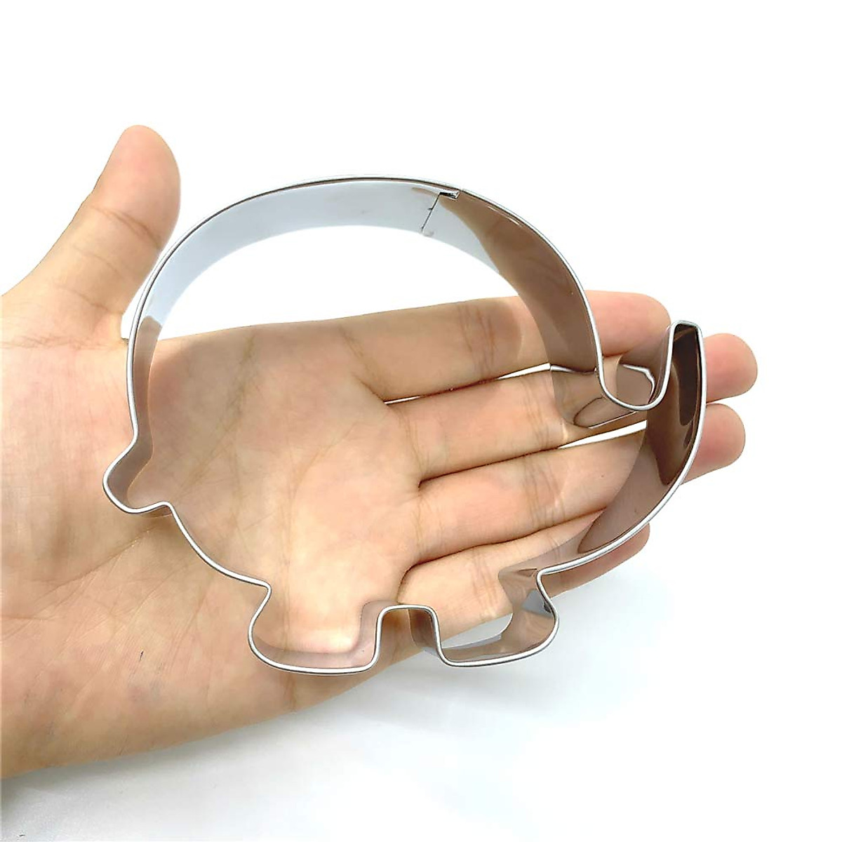 LILIAO Cute Elephant Cookie Cutter for Baby Shower - 4 x 3.3 inches - Stainless Steel