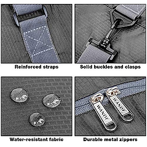 WANDF For Spirit Airlines Personal Item Bag 18x14x8 Foldable Travel Duffel Carry on Weekender Overnight for Women Men