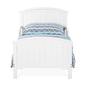Forever Eclectic Hampton Arch Top Toddler Bed, Matte White