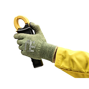 Ansell PowerFlex 80-813 DuPont Kevlar Special Purpose Glove with Knitwrist, Flame/Cut Resistance, Size 10 (Pack of 12 Pair)