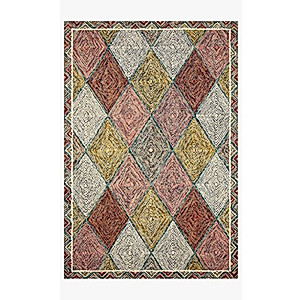 Loloi II Spectrum Collection SPE-02 Turquoise/Fiesta, Contemporary 2'-0" x 5'-0" Accent Rug
