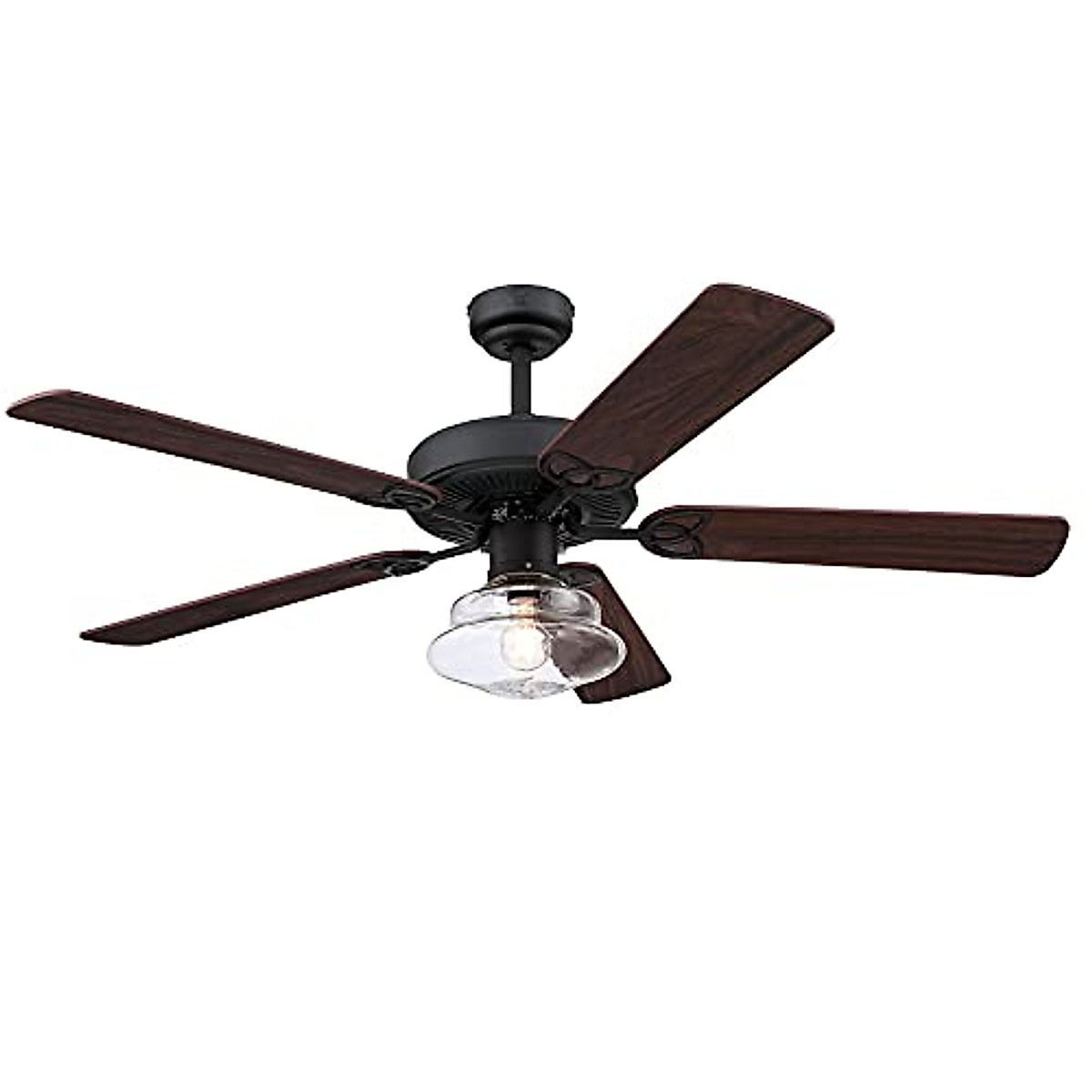 Westinghouse 7304800 Scholar Ceiling Fan, 52", Matte Black