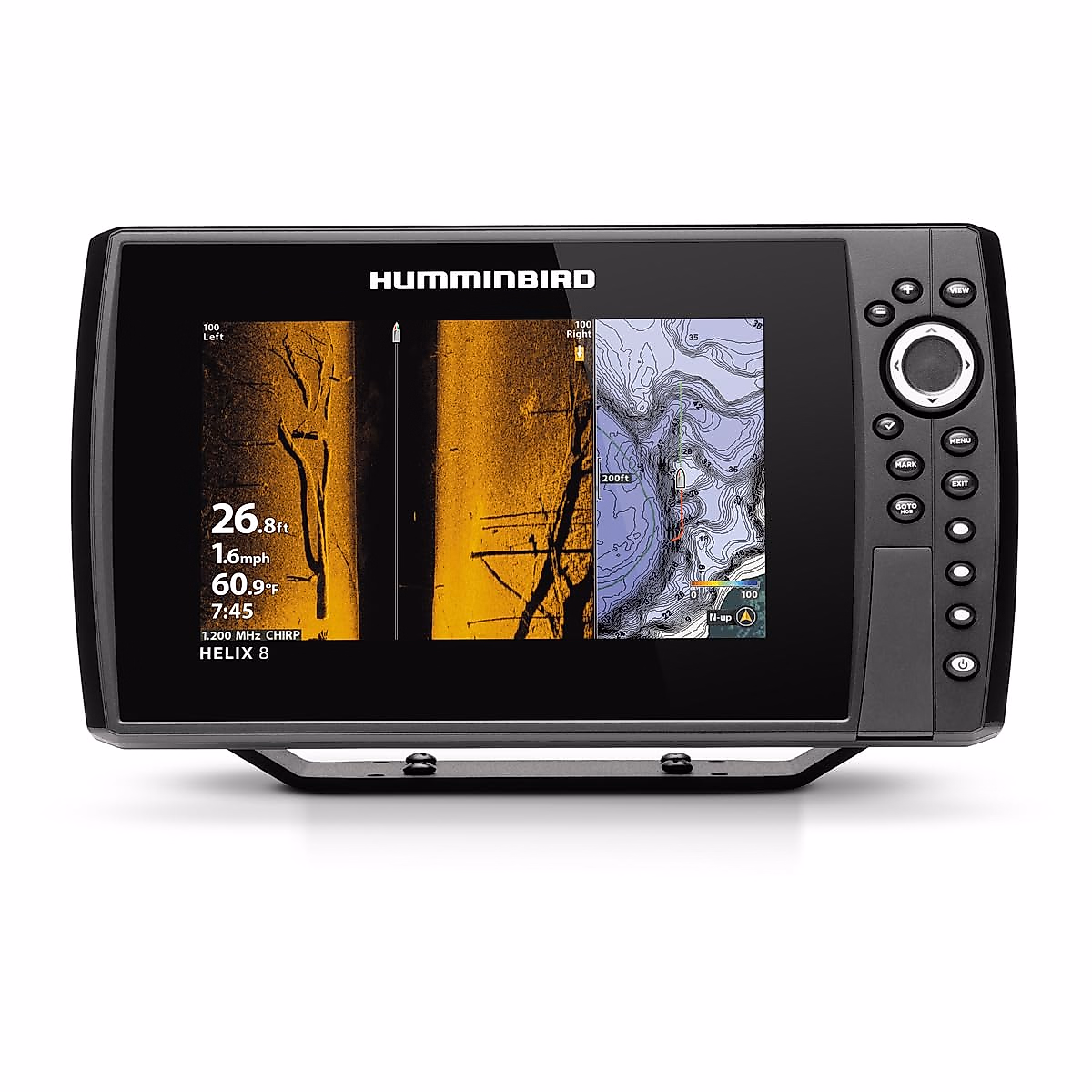 Humminbird 411350-1 Helix 8 Chirp MEGA SI+ GPS G4N Fish Finder
