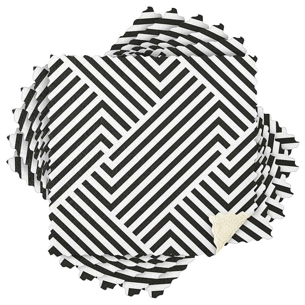 FRODOTGV Geometric Pattern by Stripes Microfiber Drying Towel Kitchen Decorative Kitchen Tea Towel Kitchen Terry Dish Cloths Kitchen Cotton Hand Towels