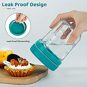 Korlon 4 Pack Overnight Oats Containers with Lids, 16oz Glass Food Oatmeal Container, Wide Mouth Overnight Oats Jars with Spoons for Cereal Yogurt Fruit Vegetable Milk