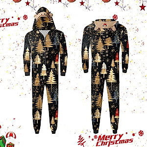 Family Christmas Pjs - Matching Onesie & Shirts Set with Dog Pjs