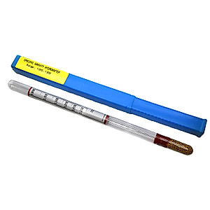 EISCO Laboratory Hydrometer - Specific Gravity, Heavy Liquids, Range 1.000 to 1.500 x 0.010 - Includes Protective Case - Eisco Labs