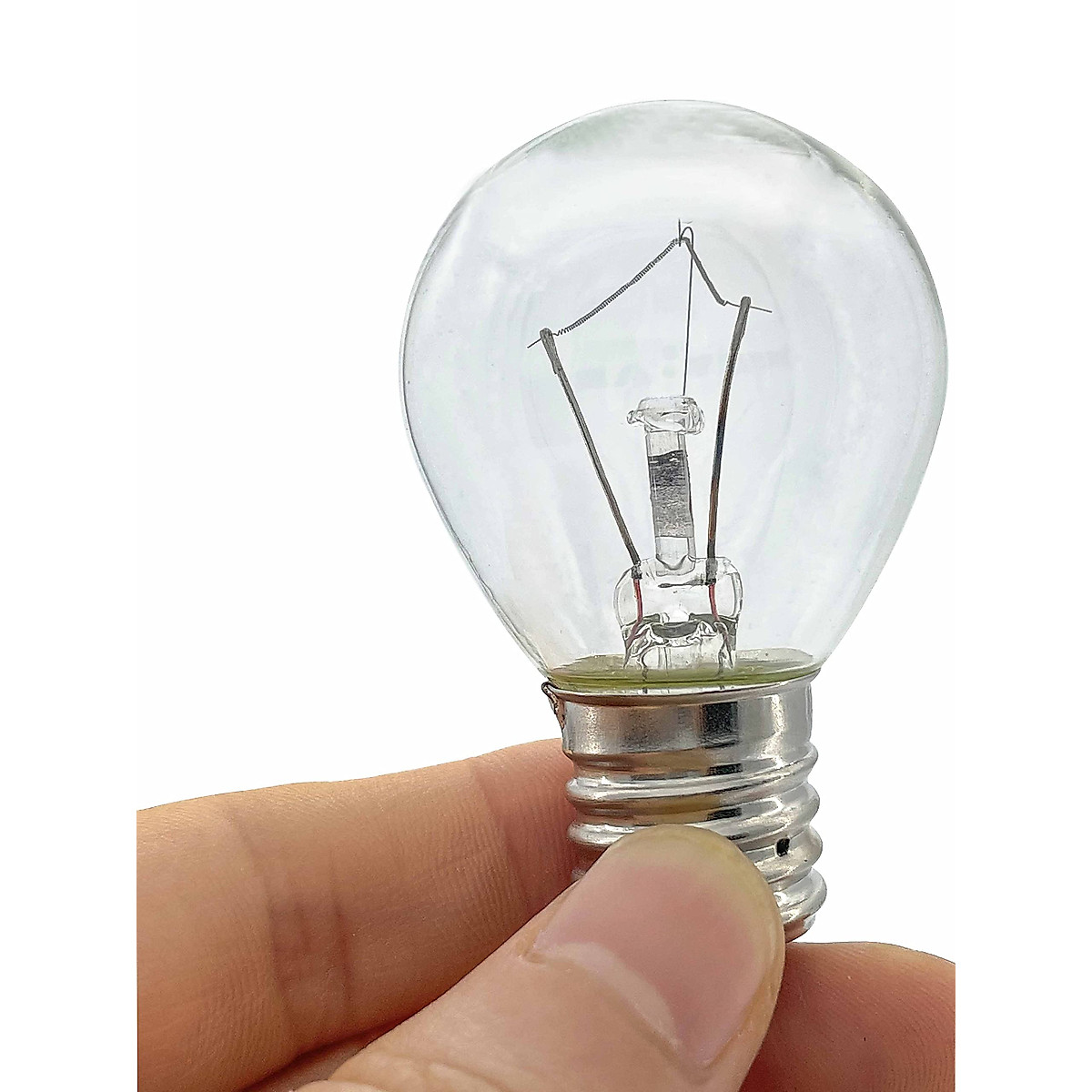 Lava Lamp Bulb, 6 Pack 25 Watt Lava Lamp Light Bulb, S11 E17 Base 120 Volt Lava Lamp Replacement Bulb for 14.5 Inch Glitter and Lava Lamps - Dimmable - Warm White