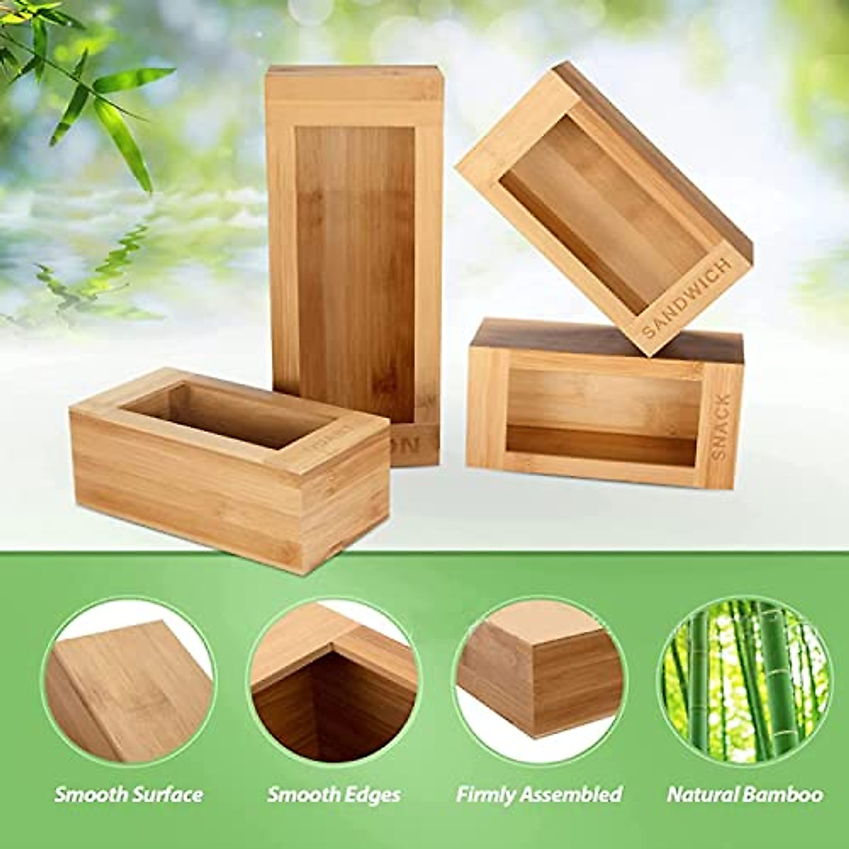 CHICHI BAZAAR Bag Storage Organizer, Ziplock Bag Storage Organizer for Kitchen Drawer, food bag storage organizer, ziplock bag holder, Compatible with Gallon, Quart, Sandwich & Snack