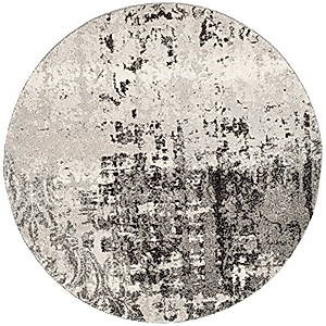 SAFAVIEH Retro Collection Accent Rug - 2'6" x 4', Light Grey & Grey, Modern Abstract Design, Non-Shedding & Easy Care, Ideal for High Traffic Areas in Entryway, Living Room, Bedroom (RET2139-7980)