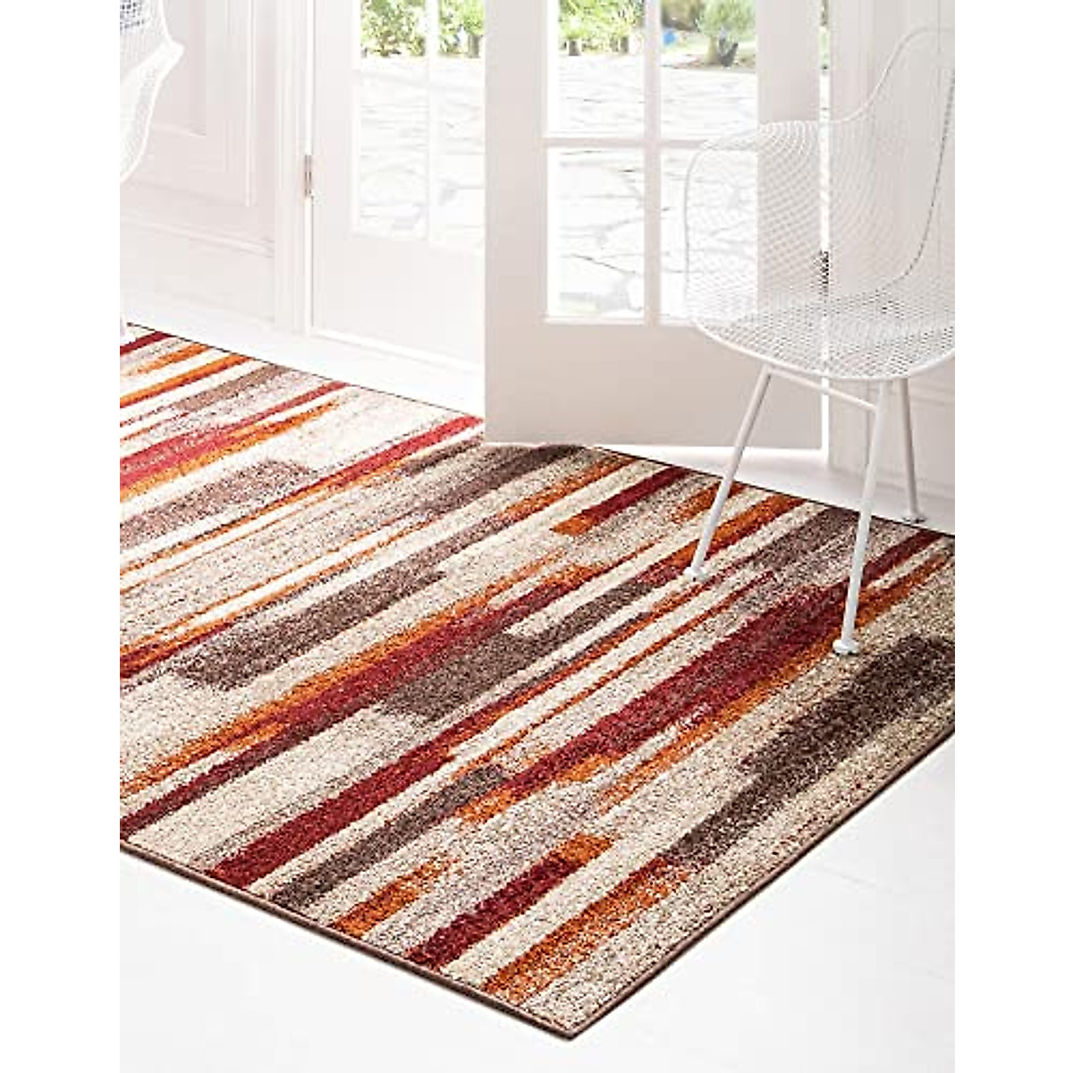 Unique Loom Autumn Collection Area Rug - Wheat (2' x 3' 1" Rectangle, Multi/ Beige)