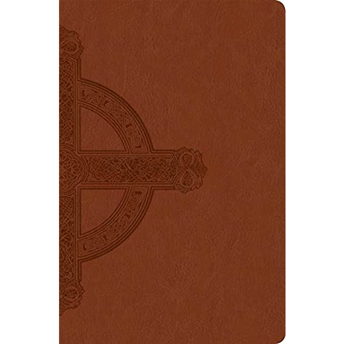 Premium Value Slimline Bible Large Print NLT, Cross (LeatherLike, Sienna)