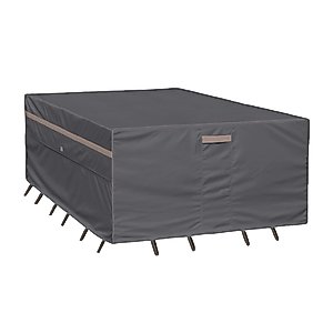 Garden Balsam Heavy Duty Waterproof Patio Furniture Covers,Fade Resistant Outdoor Table and Chair Covers Square 74"Wx 74"D x 28"H Dark Grey