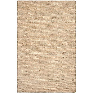 SAFAVIEH Natural Fiber Collection Area Rug - 6' x 9', Natural, Handmade Jute, Ideal for High Traffic Areas in Living Room, Bedroom (NF459A)