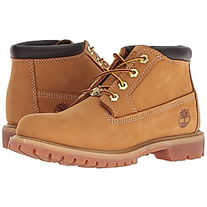 Timberland Women's Nellie Double Waterproof Ankle Boot,Wheat Yellow,7 W US
