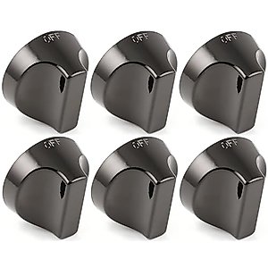OCS Parts A32001 On/Off Knobs for American Range Broilers, Ranges, Griddles and Burners | 6-Pack | Compatible Replacement for American Range A32001