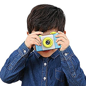 LKYBOA Fun Digital Toy Children's Camera -Kids Underwater Camera, Dual Super HD Waterproof Digtial Camera with 2.4inch IPS Screen 32G Memory (Color : Blue)