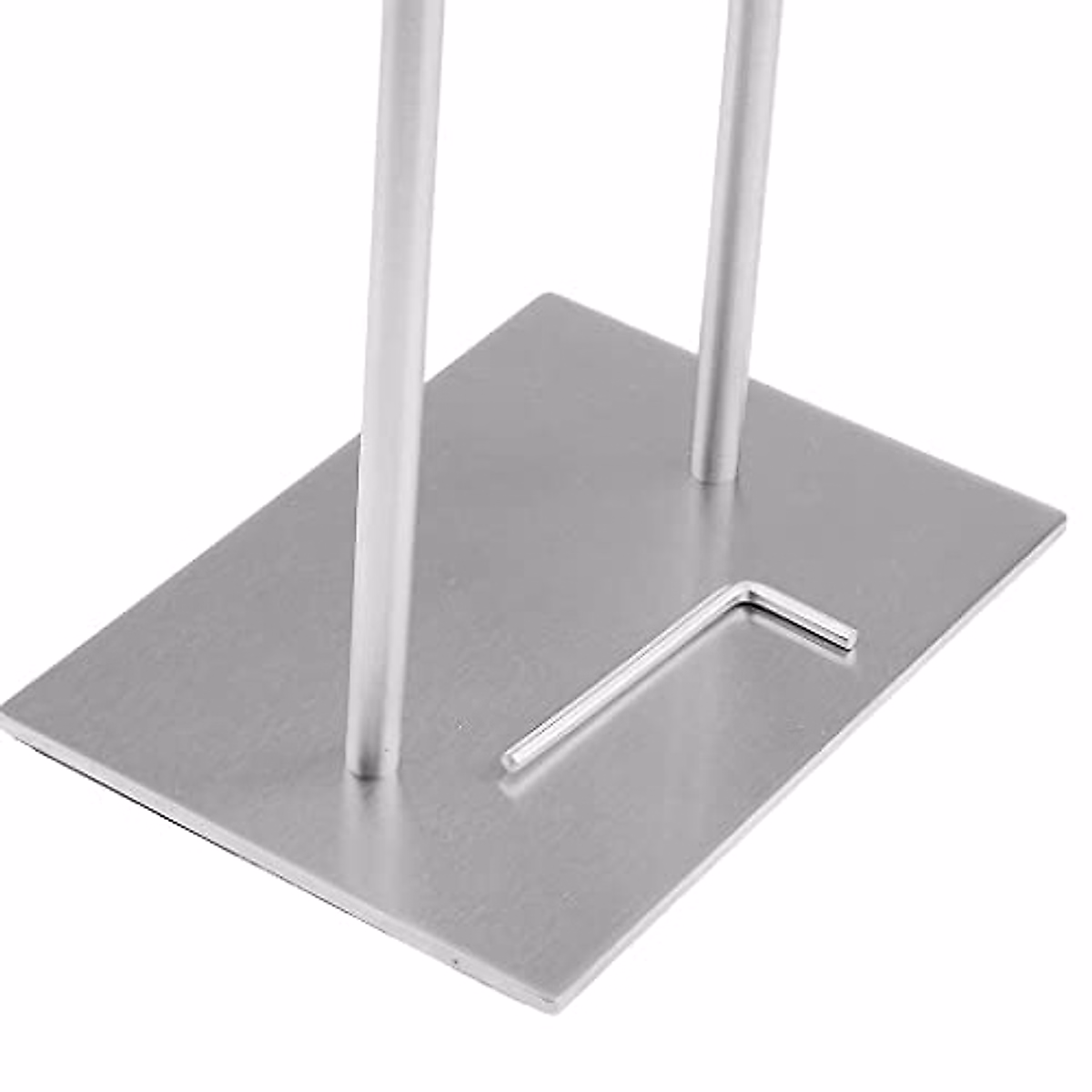 MFCHY Stainless Steel Scarf Display Stand Holder Bath Hand Towel Rack Organizer Double Bar Rails