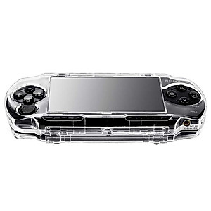 OSTENT Protector Clear Crystal Travel Carry Hard Cover Case Shell for Sony PSP 1000 Game Console