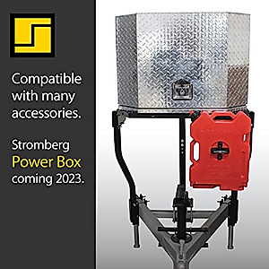 Stromberg Carlson CC-255 Trailer Tray - A-Frame Cargo Carrier for Outdoor and Generator Storage for RVs and Campers - Black