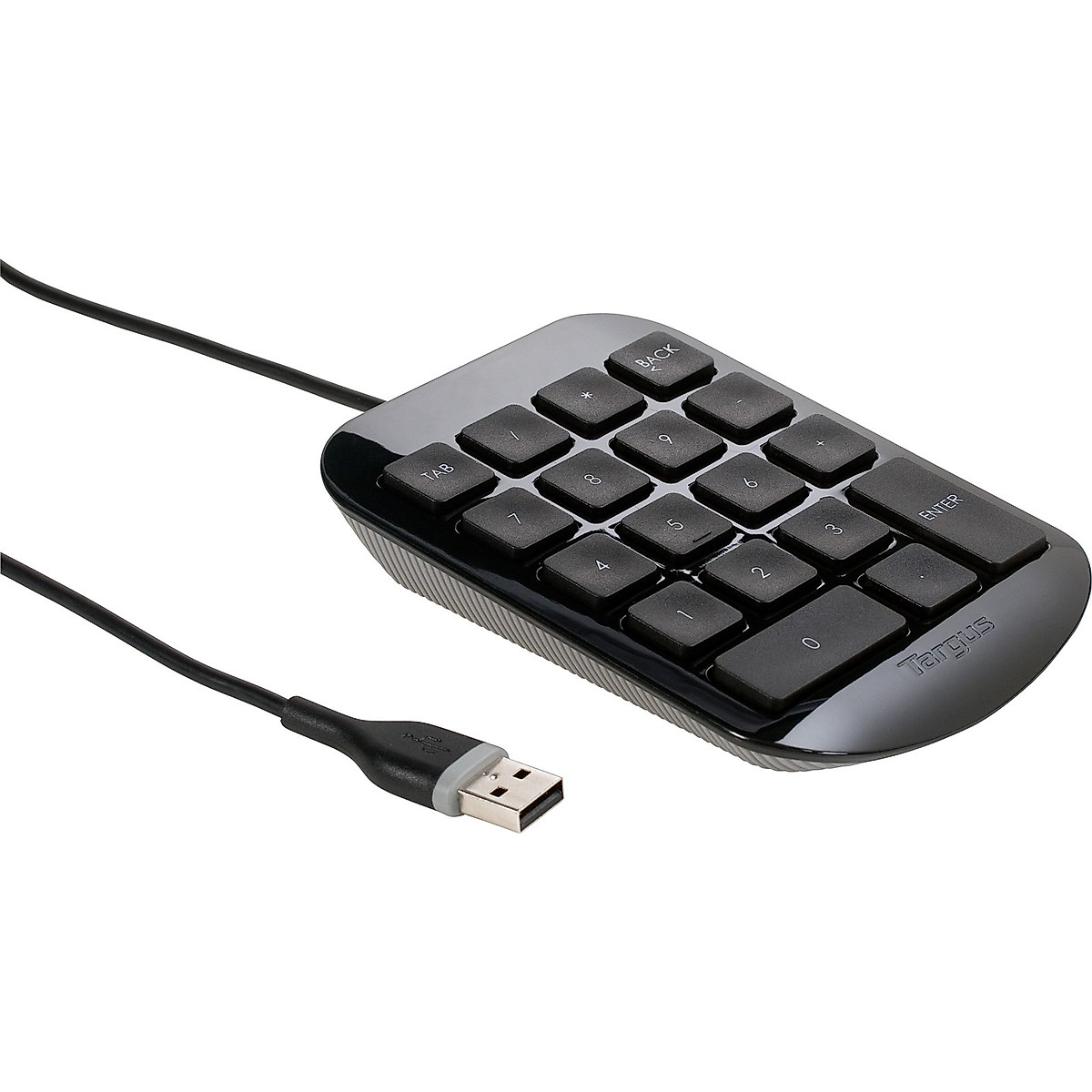 Targus - Numeric Keypad with USB Connection - Plug and Play Device - Connect with Laptop, Desktop and Electronic USB-A Devices - AKP1OUS