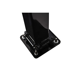 Goalsetter MVP 72" Acrylic In-Ground Height Adjustable Basketball Hoop System with Double Static Rim, Black (SS46072A2)