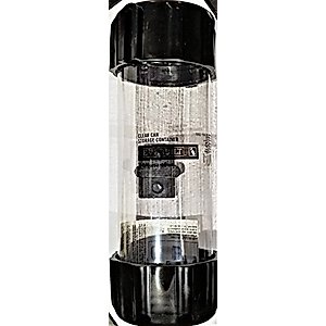 Clear Can Storage Container, 2.75" x 8", Color Varies (Black)