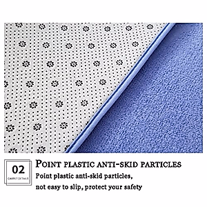 LIKETN Solid Round Area Rugs Ultra Soft Cozy Living Room Bedroom Coral Fleece Non-Slip Carpet Bathroom Mats Circular Modern Home Décor Runners Indoor Outdoor Rug Red 3.3' X 3.3'