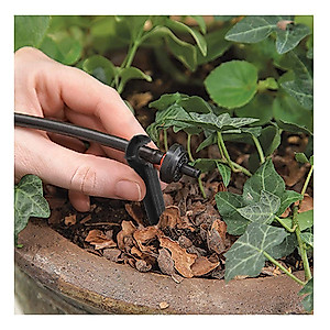 Jiozermi 240 Pcs Irrigation Drip Support Stakes for 1/4 Inch Drip Tubing, Tubing Hose Holder for Vegetable Gardens, Plants or Flower Beds