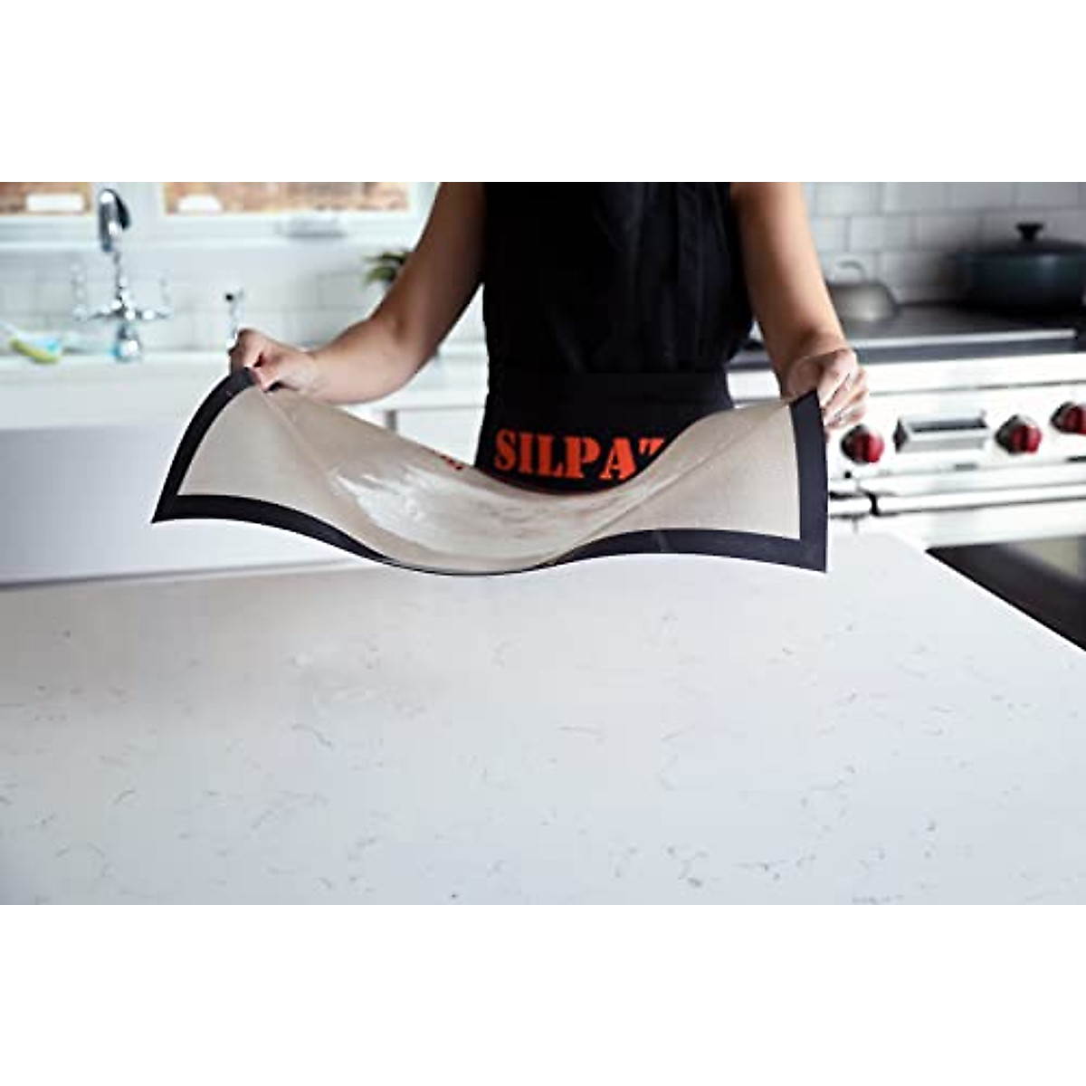 Silpat Roul' Pat Perfect Pastry Jumbo Size Non-Stick Silicone Countertop Workstation Mat, 23" x 31.5", Black, (ADN800585-00)