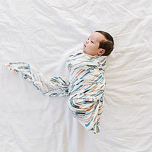 Little Unicorn – Home Run Deluxe Swaddle Set | Set of 2 | 100% Rayon Muslin from Bamboo | Super Soft | Newborns and Infants | Large 47” x 47” | Machine Washable