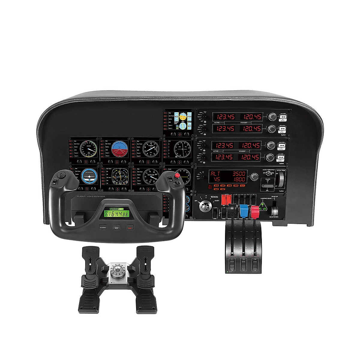 Logitech 945-000028 - G Saitek Pro Flight Multi Panel (Black) (Renewed)