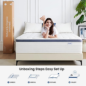 Dourxi 12 inch Twin Mattress, Twin Size Hybrid Mattress with Gel Memory Foam for Pressure Relief and Motion Isolation, Medium