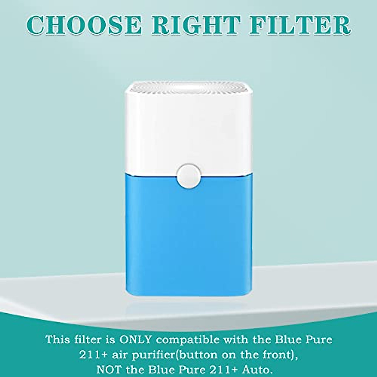 211+ Filter Replacement for Blue Air 211 Purifier (2 Pack) by Cobectal