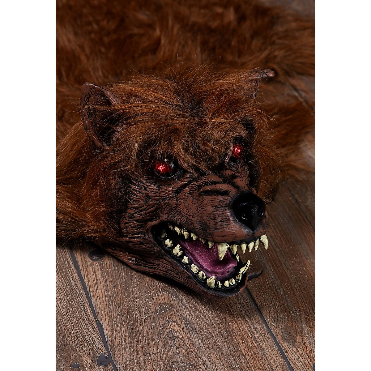 Seasons Brown Werewolf Rug with Light and Sound Decoration | Decorations Standard