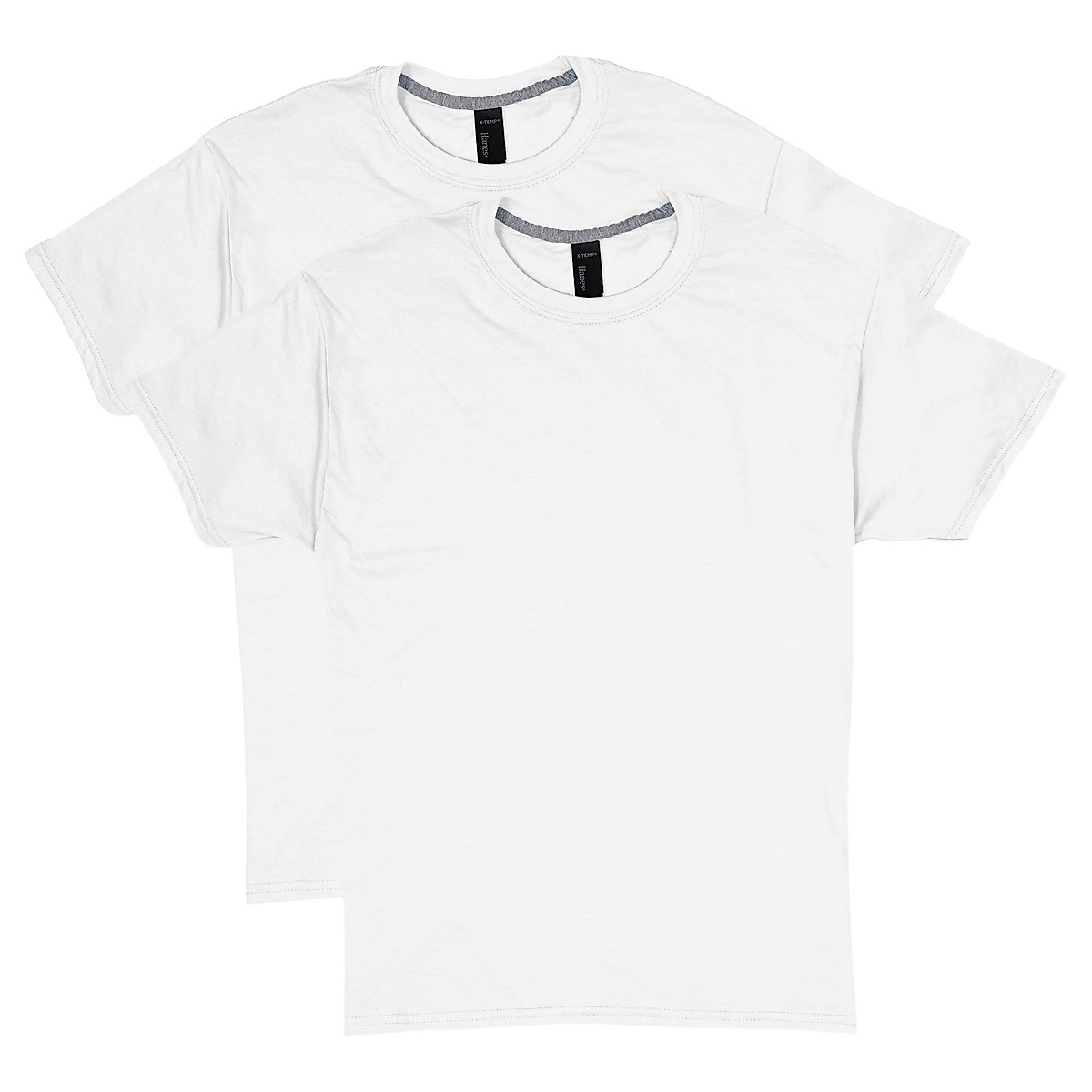 Hanes Men's 2 Pack X-Temp Performance T-Shirt, White, X-Large