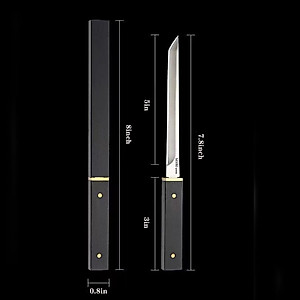 FEIZII 10PCS Paring Knife Set with Cover Superior Kitchen Knives for Cutting Fruit Knives with Straight Edge 5 Inch Blade, Stainless Steel Cooking Knives for Kitchen Accessories