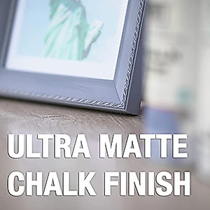 Chalk Finish Spray Paint - 11.8oz Water Based, Ultra Matte. Made With Real Chalk. Multiple Applications Including Furniture & Arts and Crafts. CK788 Broken White