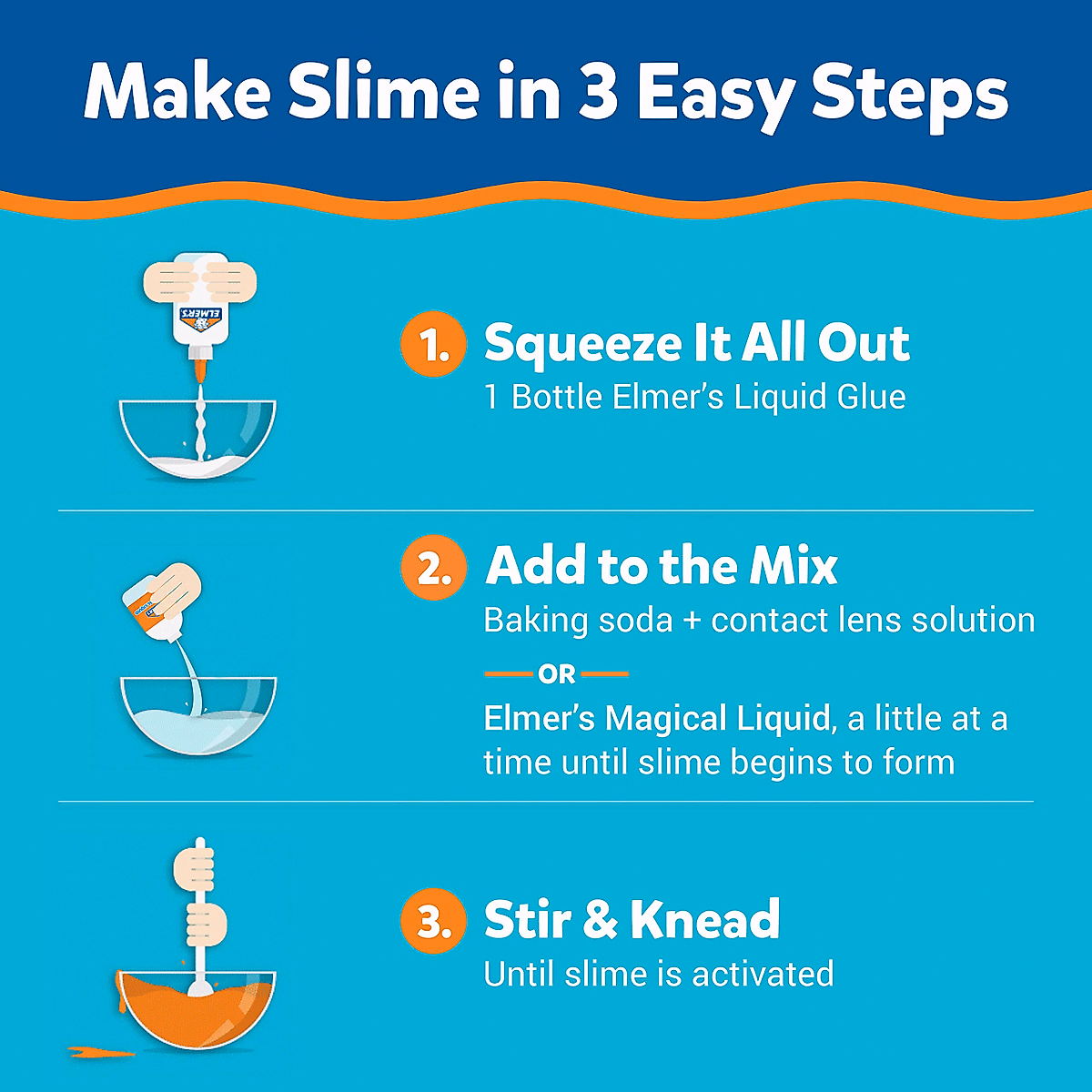 Elmer's Color Changing Liquid Glue, Great for Making Slime, Washable, Yellow to Red, 9 Ounces