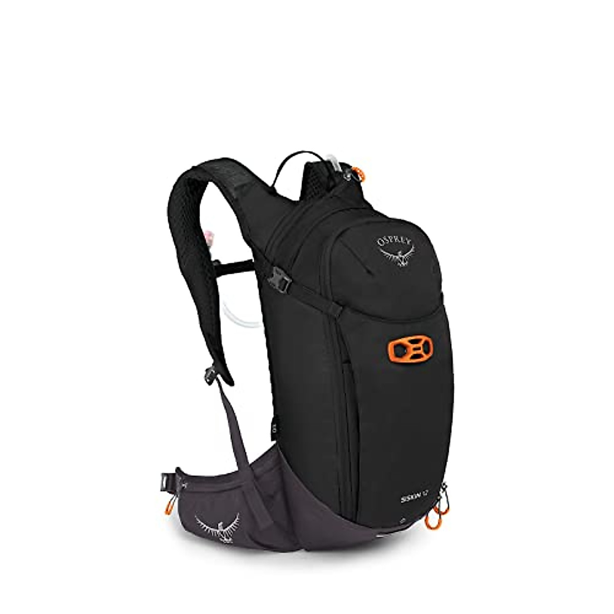 Osprey Siskin 12L Men's Biking Backpack with Hydraulics Reservoir, Black