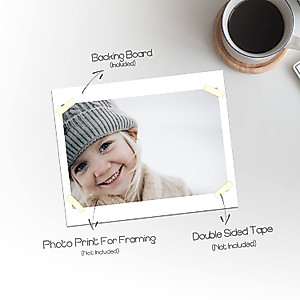 Golden State Art, 25 Pack 8x10 Bright White Backing Boards, Backer Boards Frames, Pictures, Crafts