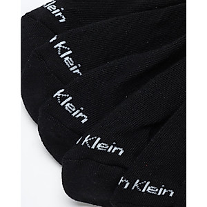 Calvin Klein Women's Socks - Cushion Athletic Crew Socks (6 Pack), Size 4-10, Pure Black