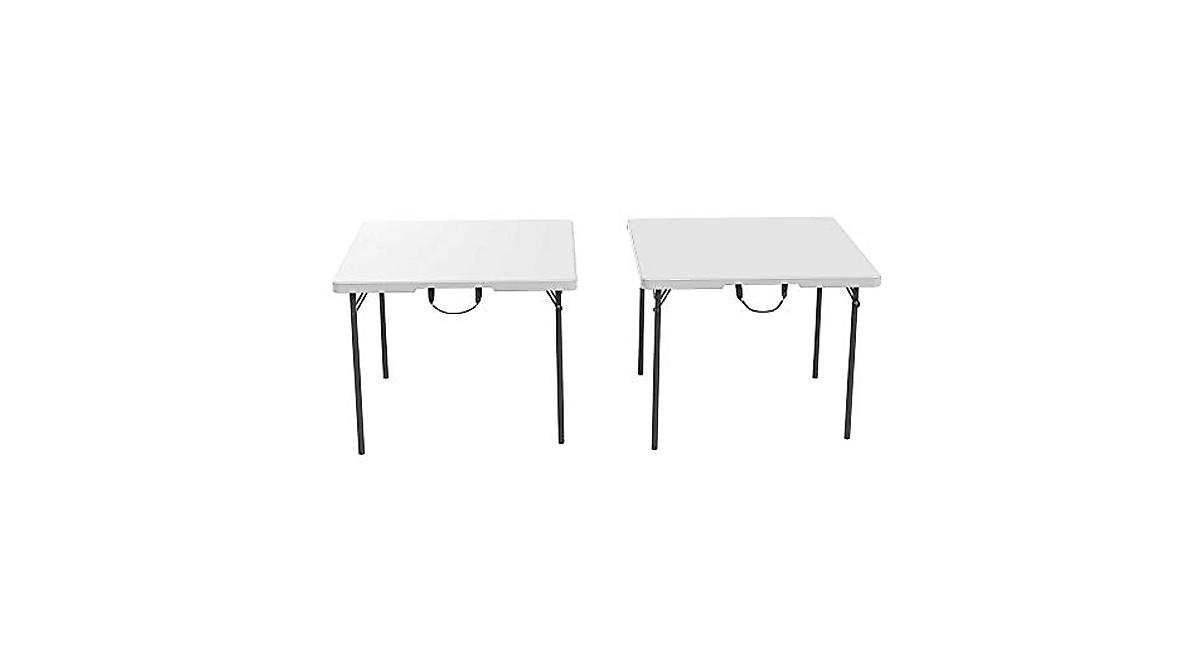 Lifetime 37-Inch Fold-in-Half Tables - Durable Indoor & Outdoor Use