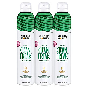 Not Your Mother's Clean Freak Tapioca Dry Shampoo (3-Pack) - 7 oz - Refreshing Dry Shampoo Instantly Absorbs Oil - Hair Essentials for All Hair Types